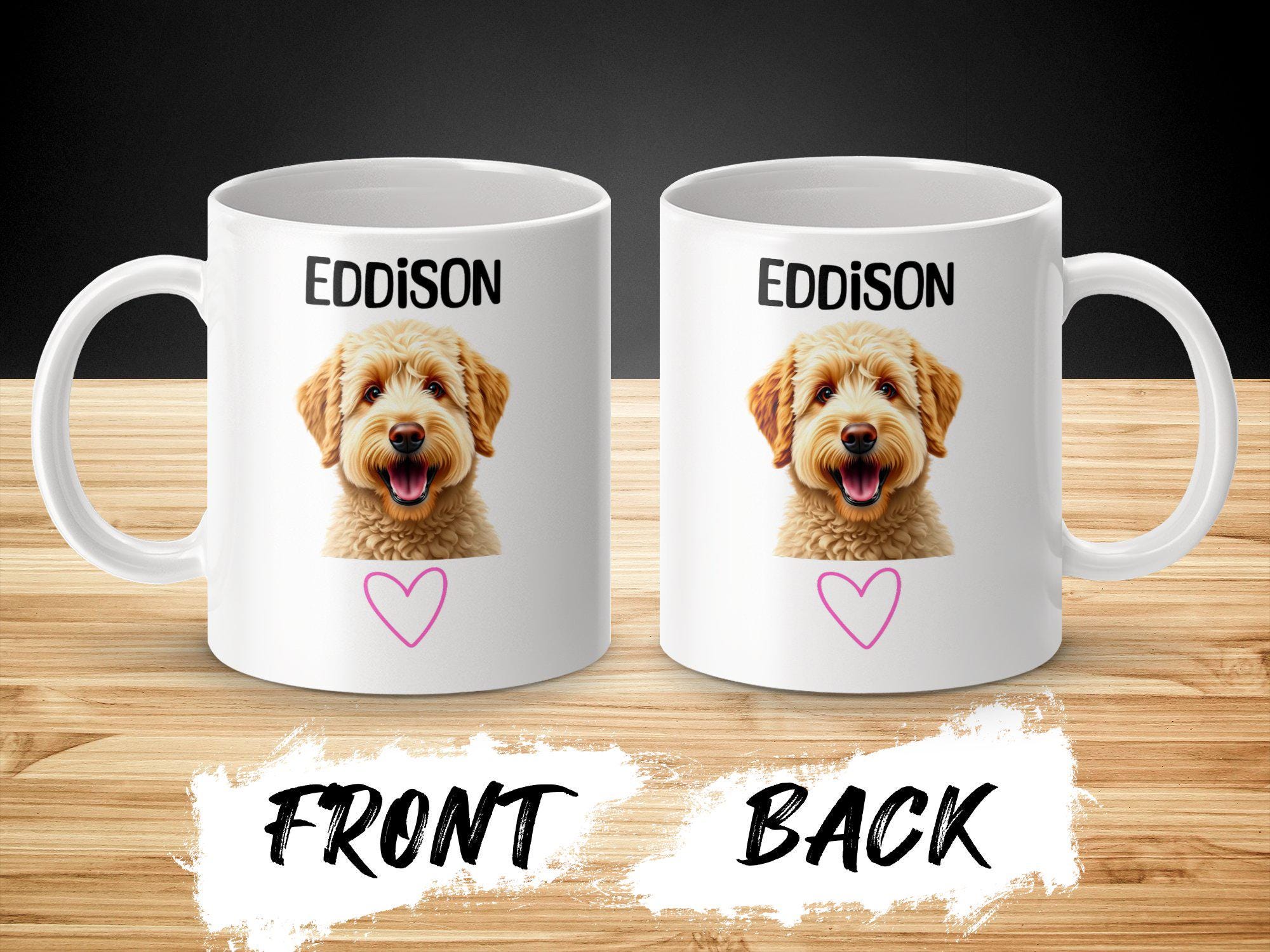 Personalized Dog Mug, Custom Pet Photo Mug, Gift for Dog Lovers, Cute ...