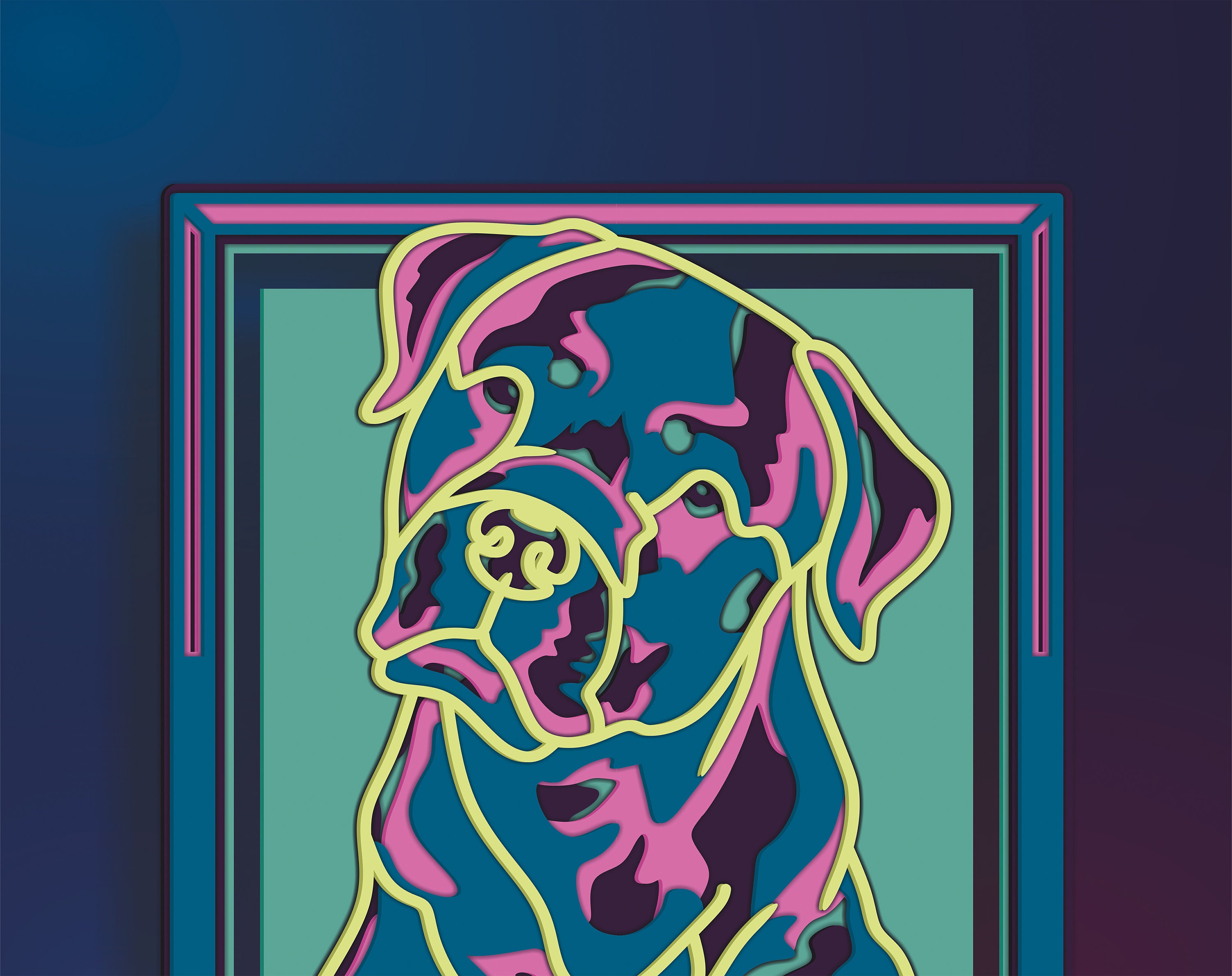 Cane Corso SVG, Dog Laser Cut Files, Multilayer Mandala, Papercut ...