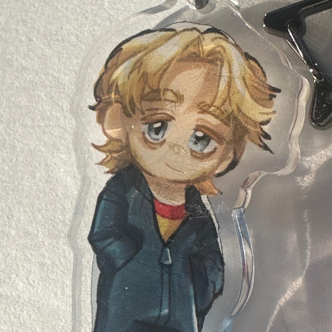 Curly Mouthwashing Fanart, Acrylic Keychain - Etsy