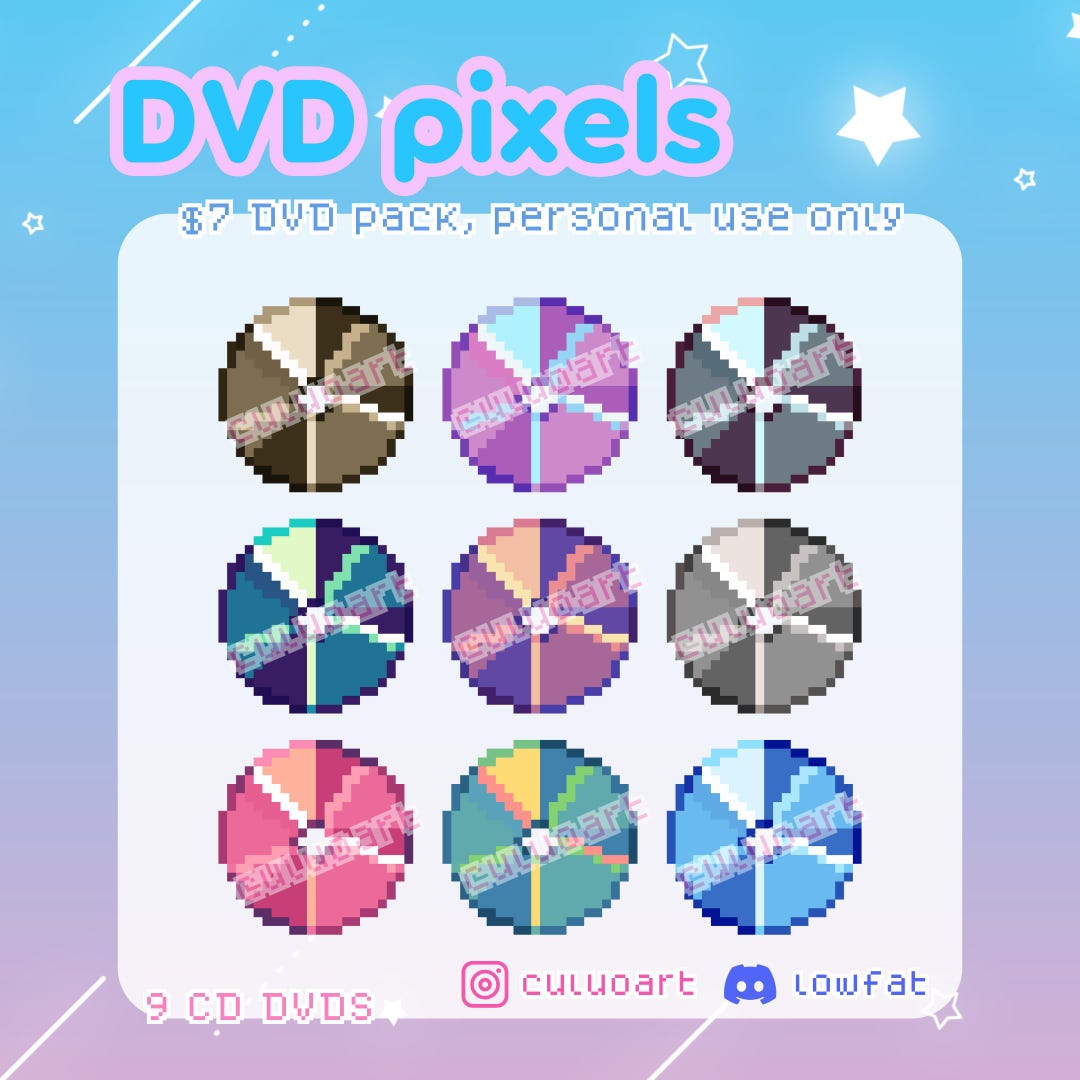 Retro Pixel Art DVD Icons: 9er-Pack - Etsy.de