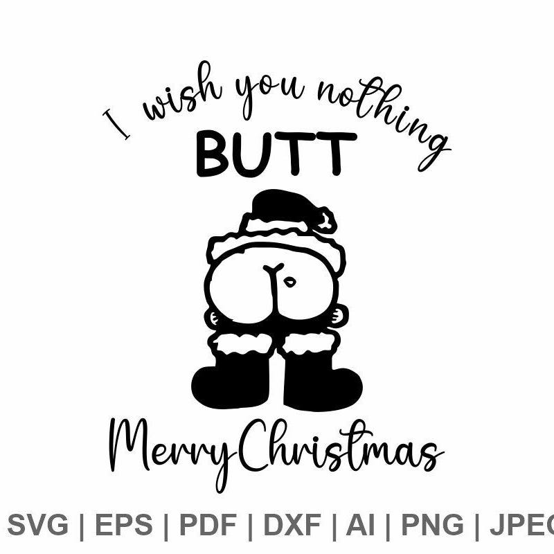 Santa Butt Svg - Etsy