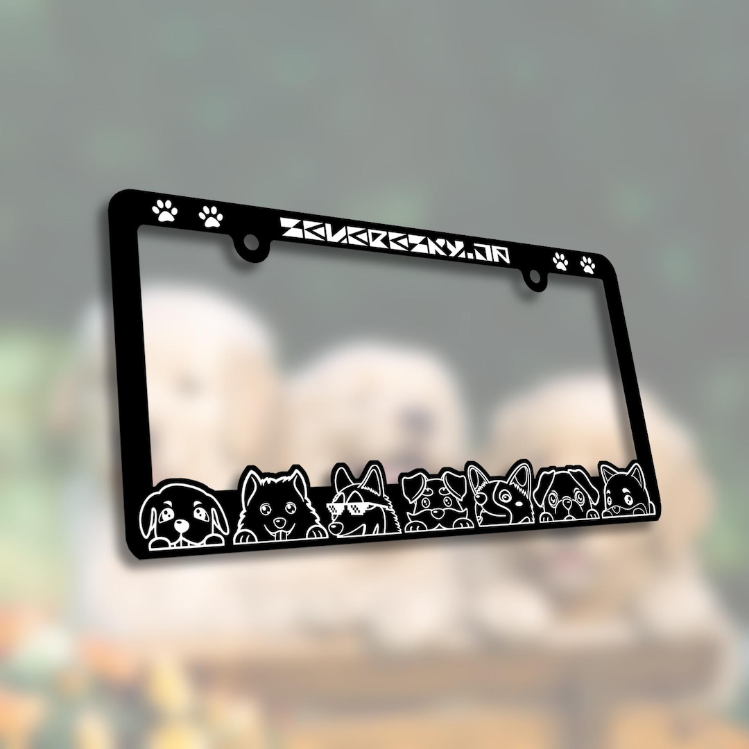 Puppy Dogs License Plate Frames - Etsy