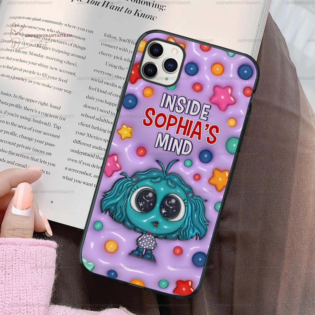 Personalized Inside Out 2 Characters Phone Case, Inside Out Phone Cover ...