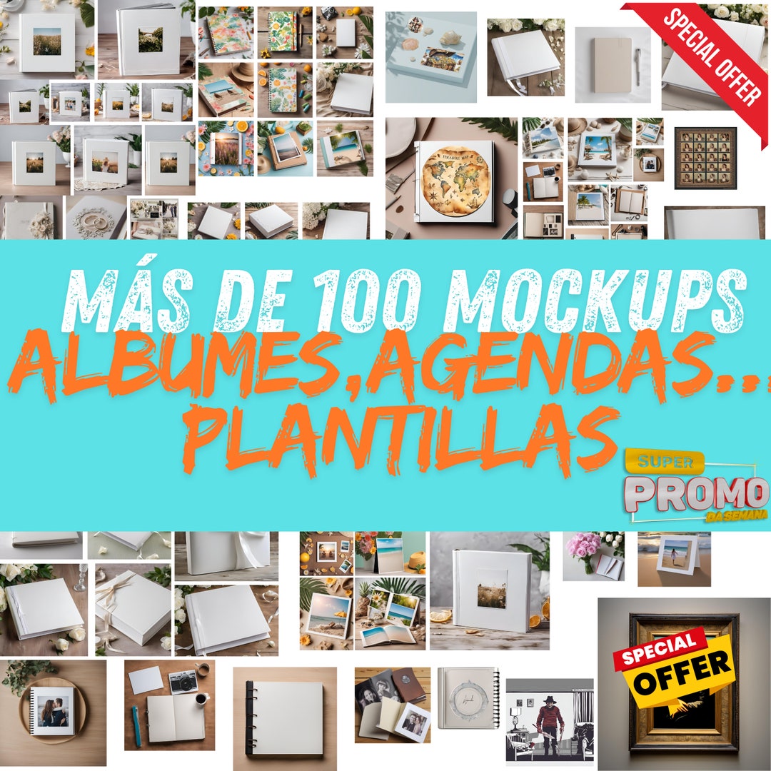 Pack of More Than 100 Mockups, Mid-trip Directions, Albums, Agendas ...