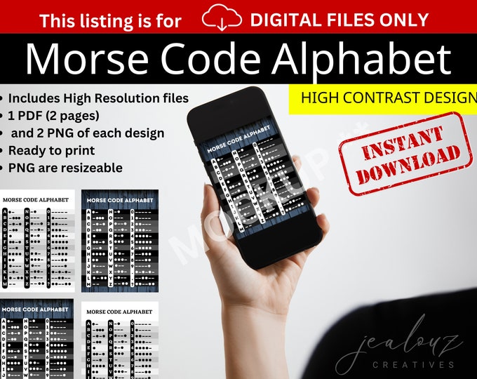 MORSE CODE POSTER, Morse Alphabet, Chart for Homeschool, Classroom ...