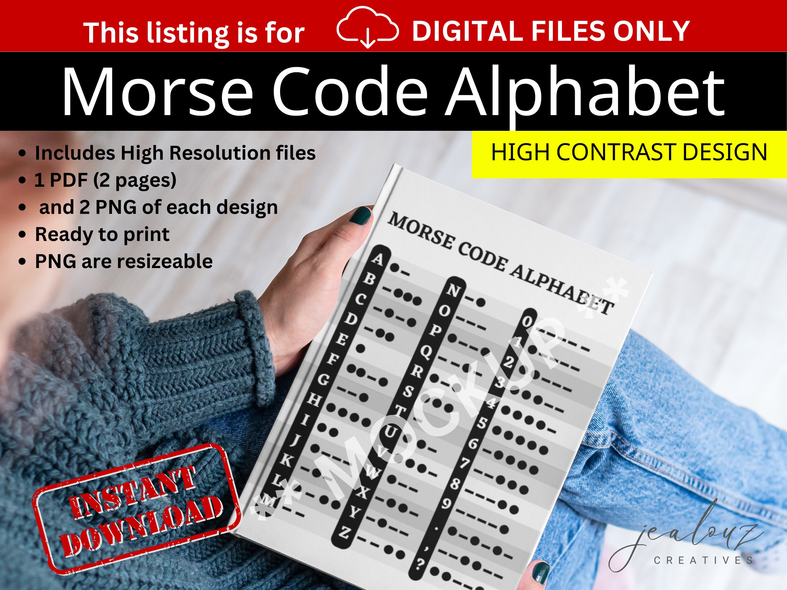 MORSE CODE POSTER, Morse Alphabet, Chart for Homeschool, Classroom ...