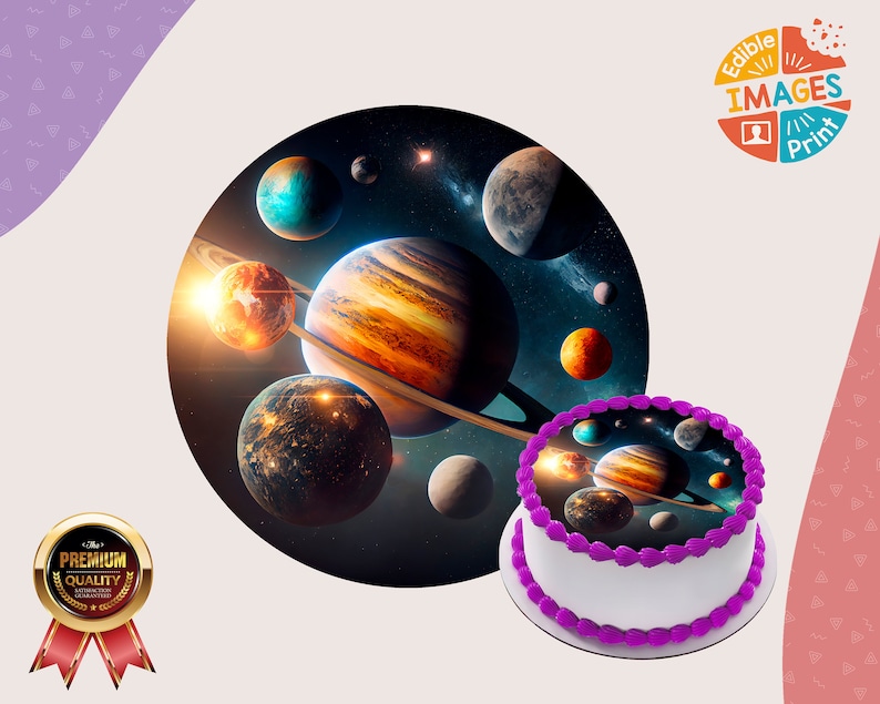 Edible Planets Cake Topper - Etsy