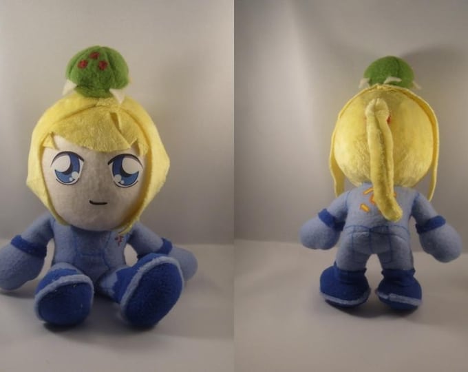 Metroid Samus Custom Plush With Mini Metroid - Etsy