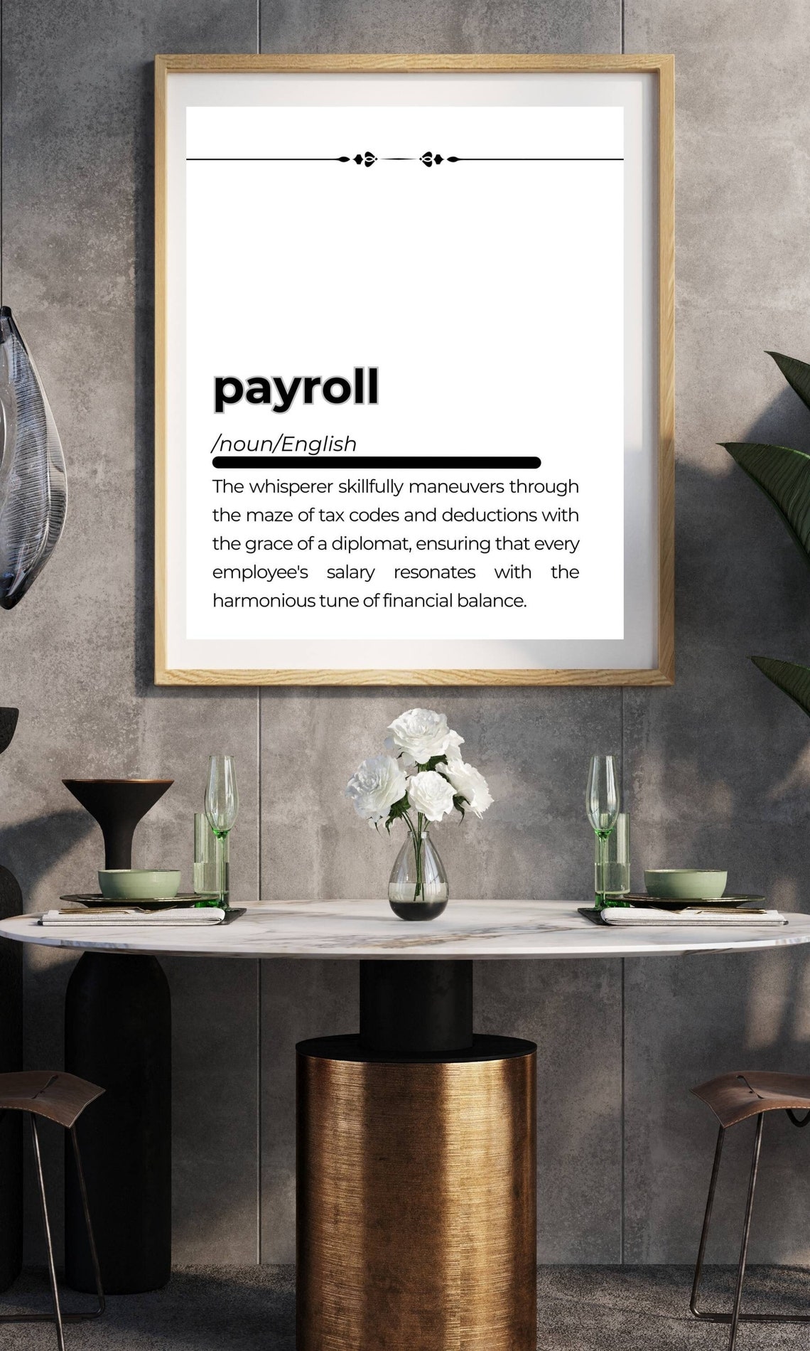 Payroll Job Title PDF Instant Download ,accountant Office Décor ...