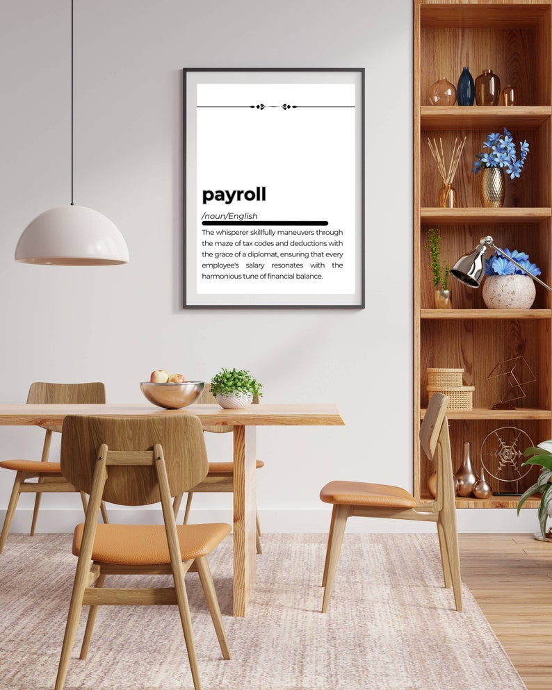 Payroll Definition Print, Funny Office Decor (digital Download) - Etsy