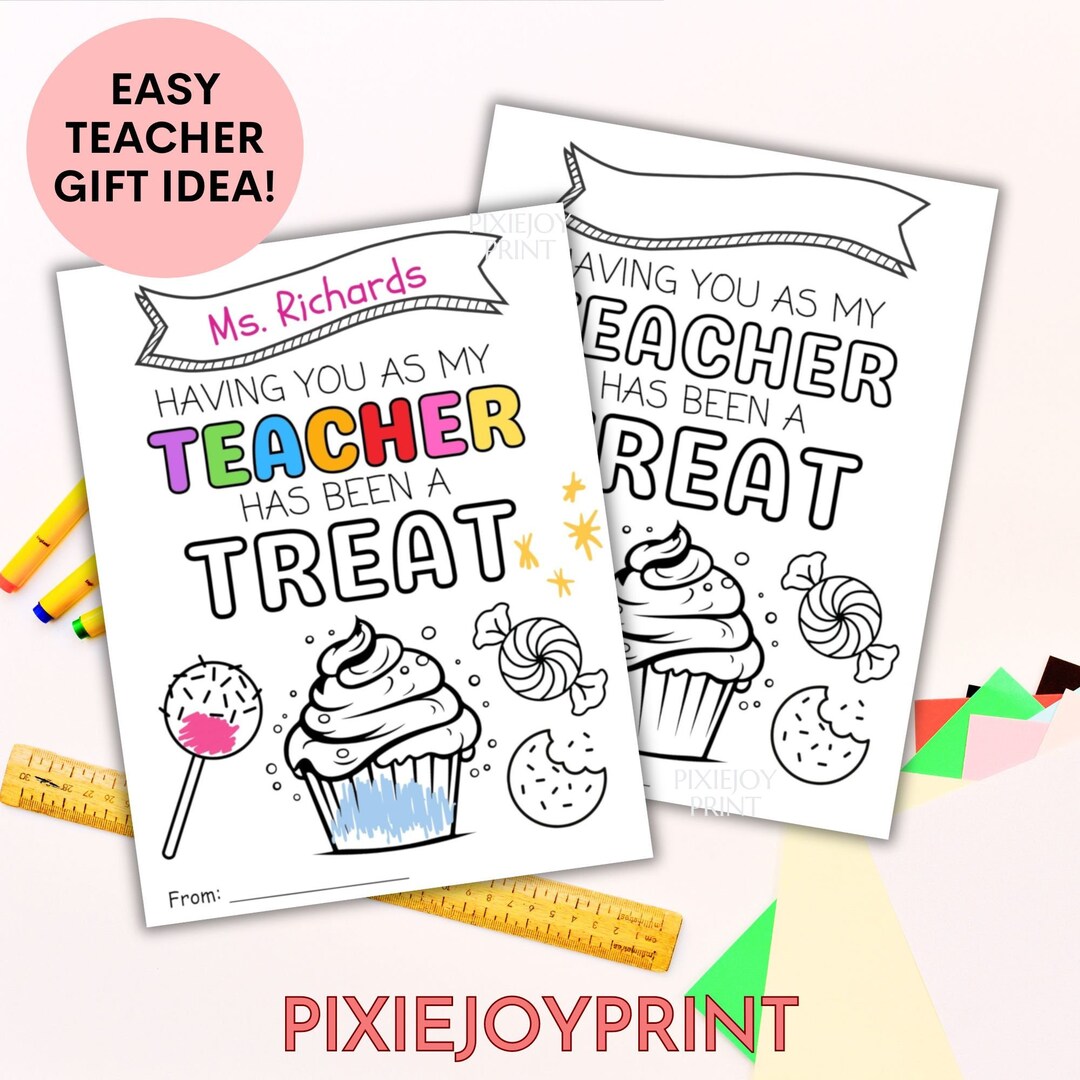 Printable Coloring Page for Teacher Thank You, Having You as My Teacher ...