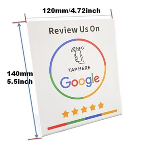NFC Google Review Displays and Stands | Fully Programmed | U.K. Stock ...
