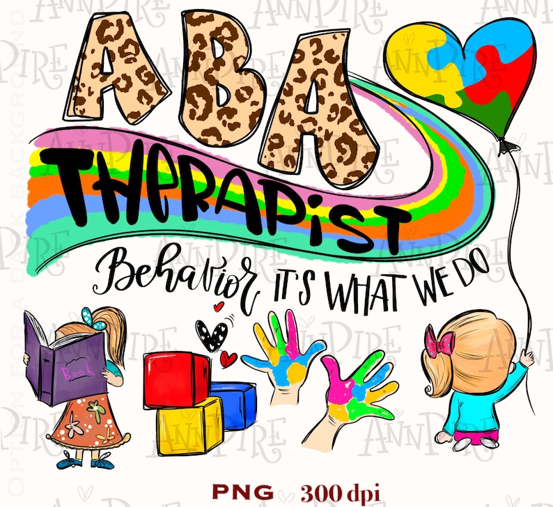 ABA Therapist Sublimation Design PNG, RBT, Applied Behavior Analysis ...