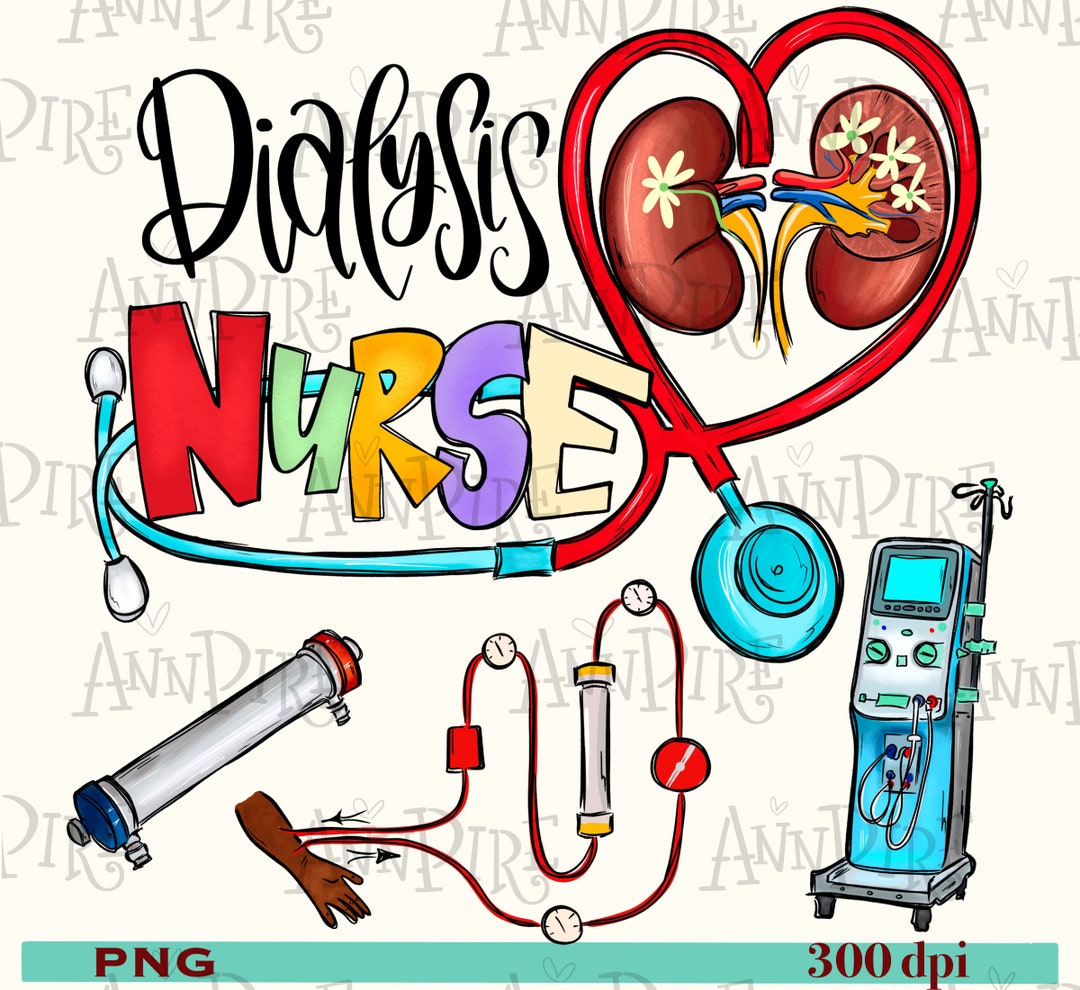 Dialysis Nurse Sublimation Design PNG, Dialysis Crew, Nephrology ...