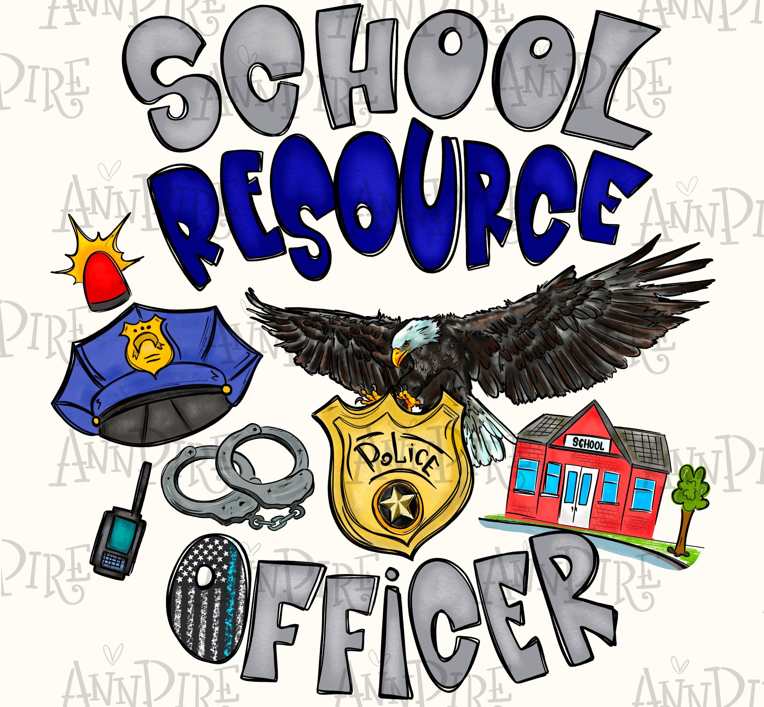 School Resource Officer SRO Sublimation Design PNG, Police Officer ...