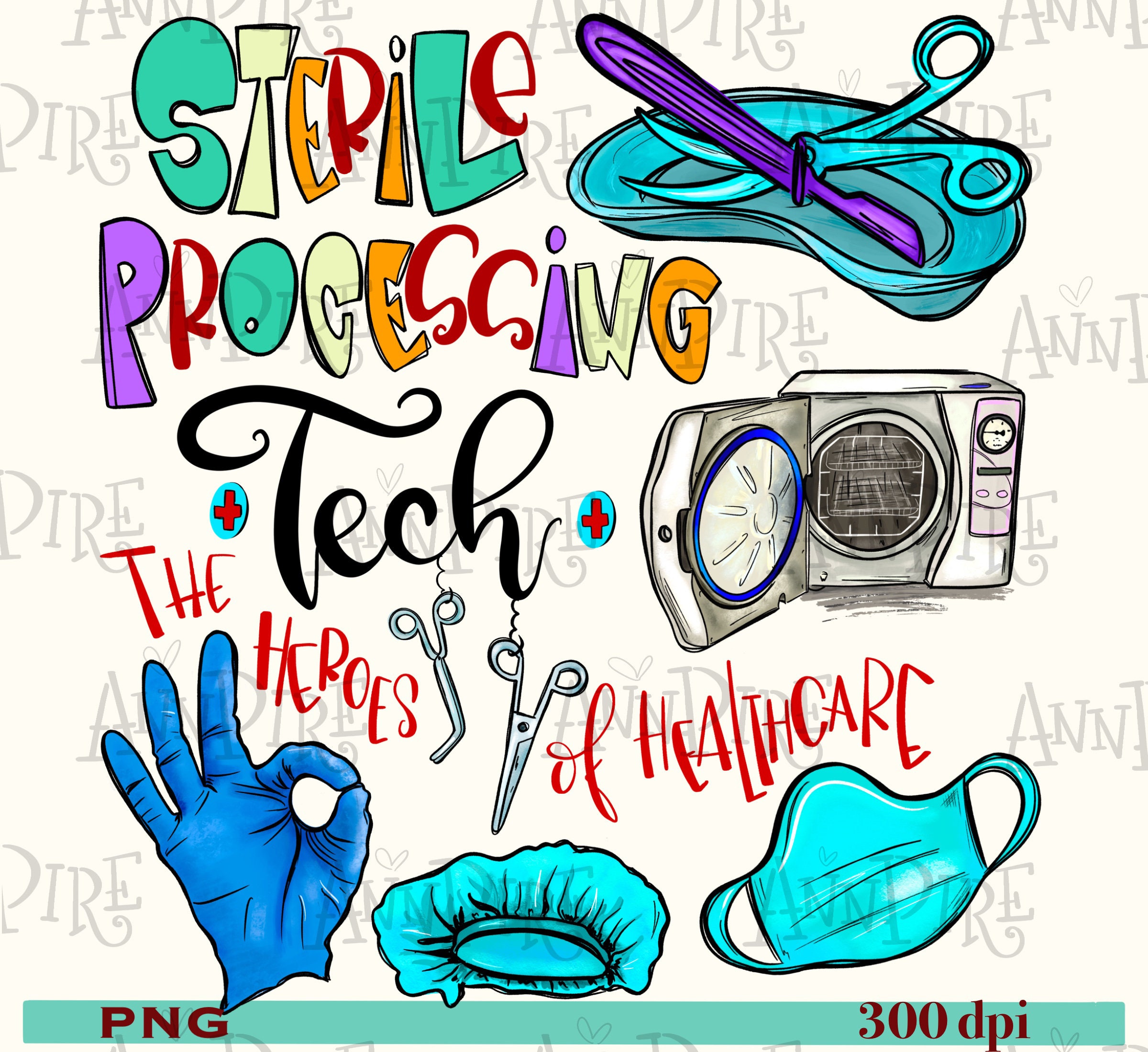Sterile Processing Sublimation Design PNG, Spd Technician ...