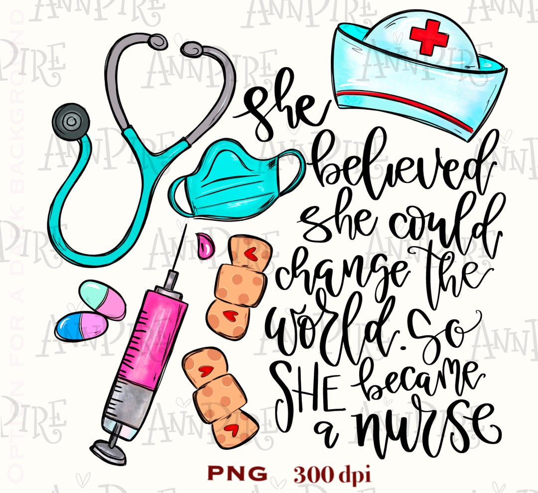Nurse Sublimation Design PNG, Nursing, Registered Nurse, CNA, LPN ...