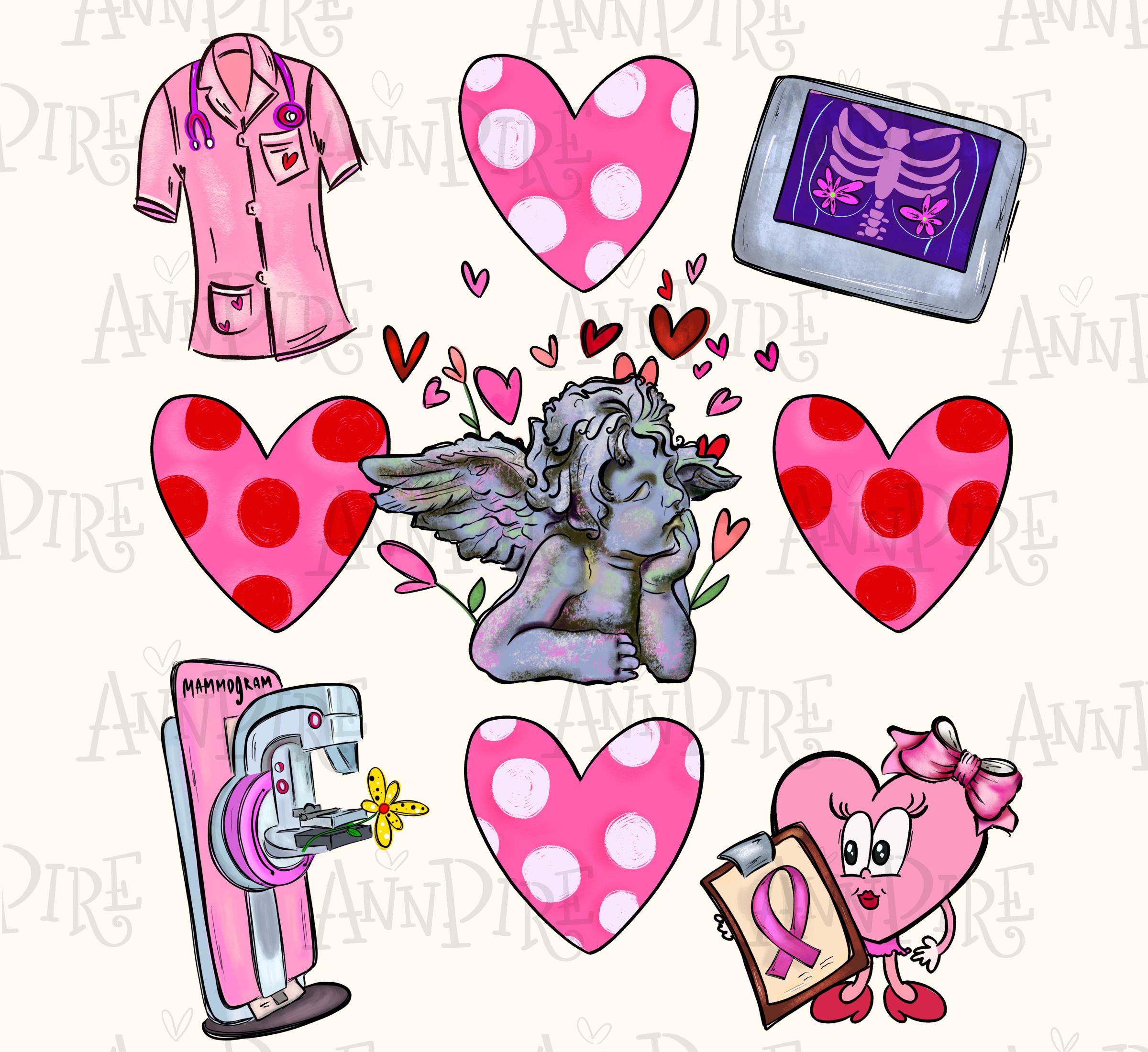 Mammo Tech Sublimation Design PNG, Valentines Day Mammo Technologist ...