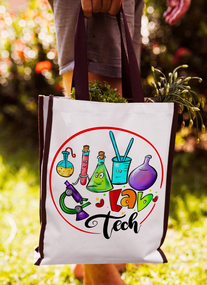 Hand Drawn Lab Tech Sublimation Design, Lab Assistant (PNG Digital ...