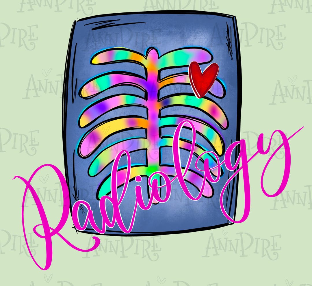 Radiology X-ray Hand Drawn Design, Rad Tech PNG (digital Download) - Etsy