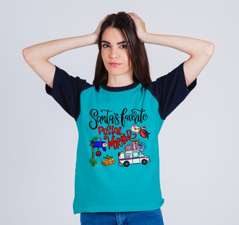 Santa's Favorite Postal Worker Sublimation Design PNG, Christmas ...