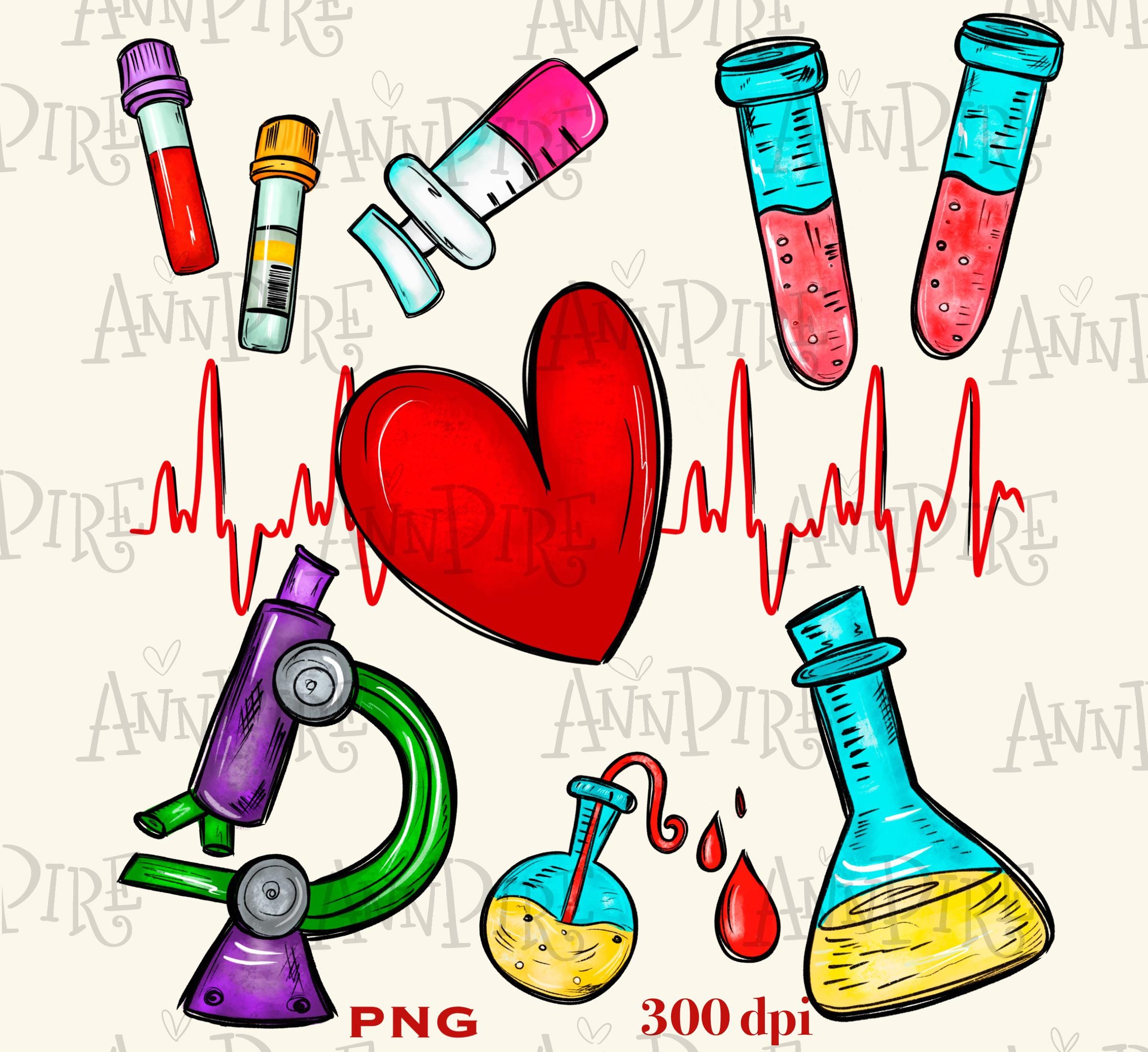 Hand Drawn Phlebotomist Tech Sublimation Design PNG (digital Download ...