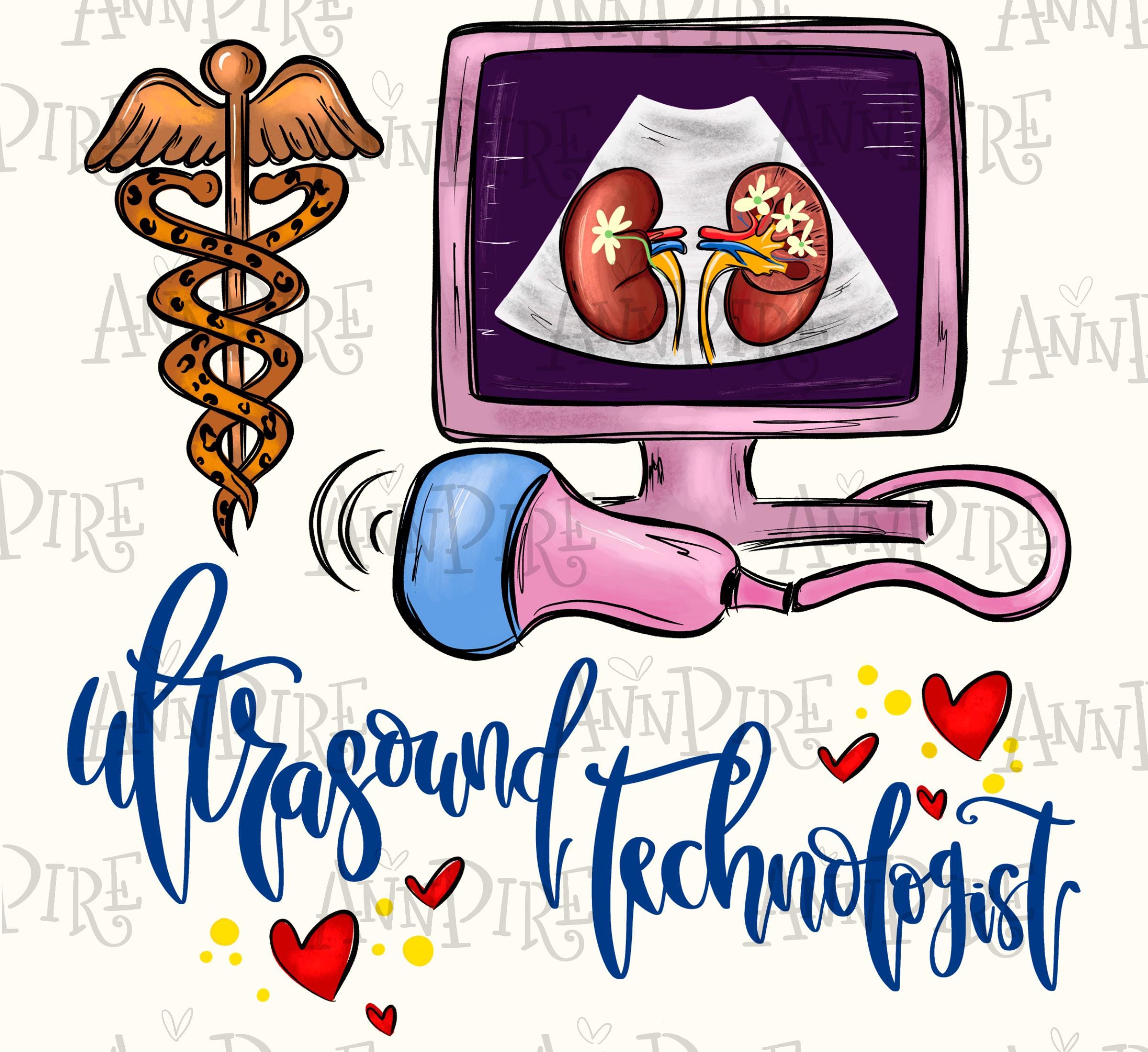 Ultrasound Technologist Sublimation Design PNG, Sonographer ...