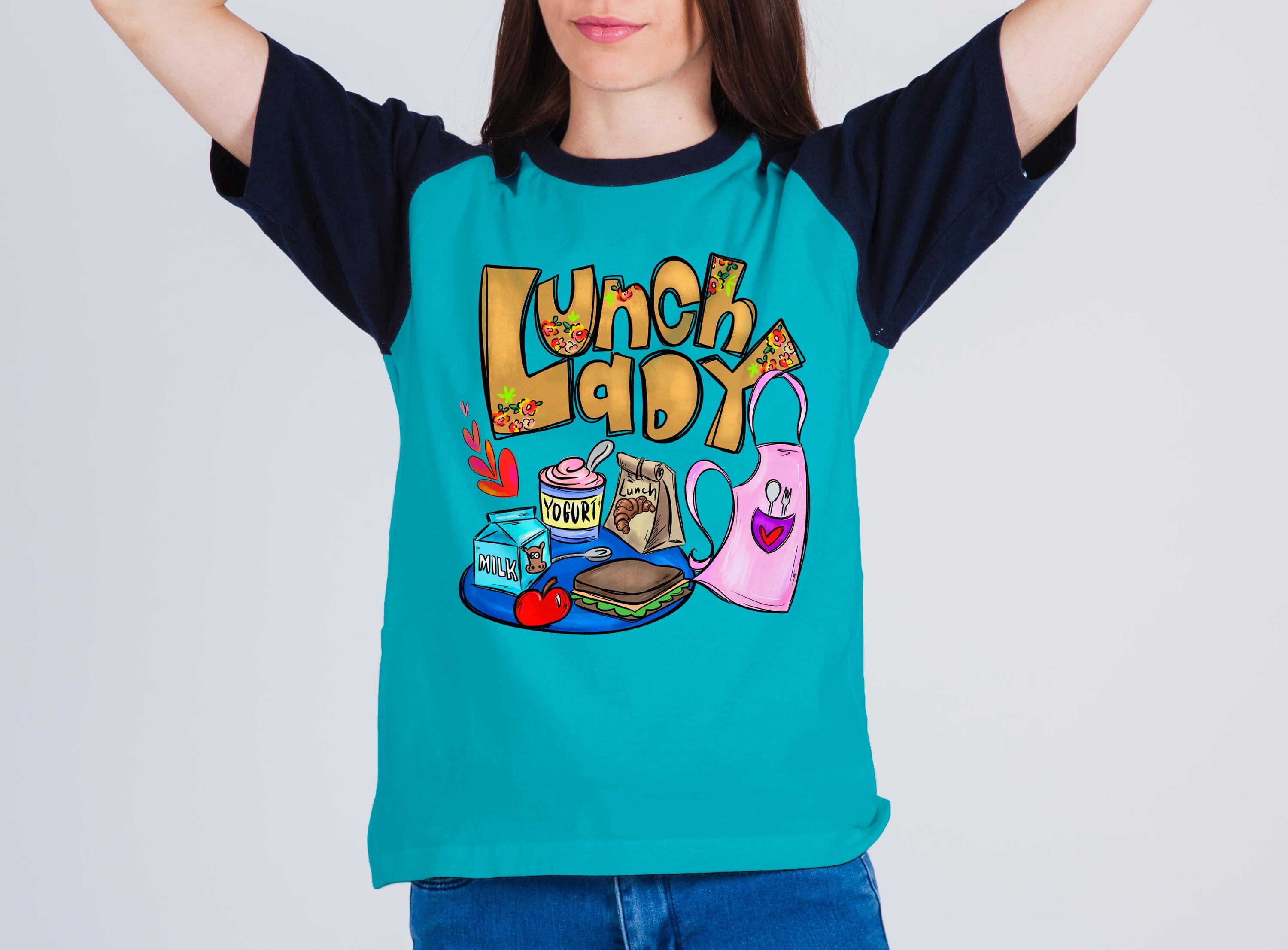 Lunch Lady Sublimation Design PNG, Food Service, School Lunchroom, Hand ...