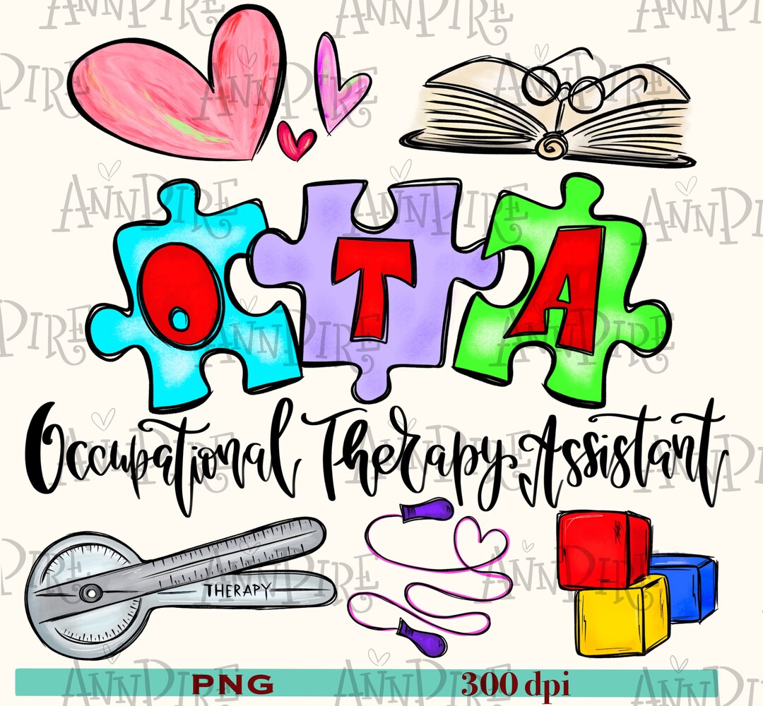 Occupation Therapy Assistant Sublimation Design PNG, OTA, OT ...