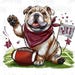 Bulldog Game Day Sublimation Design PNG, Bulldog Mascot, Hand Drawn ...