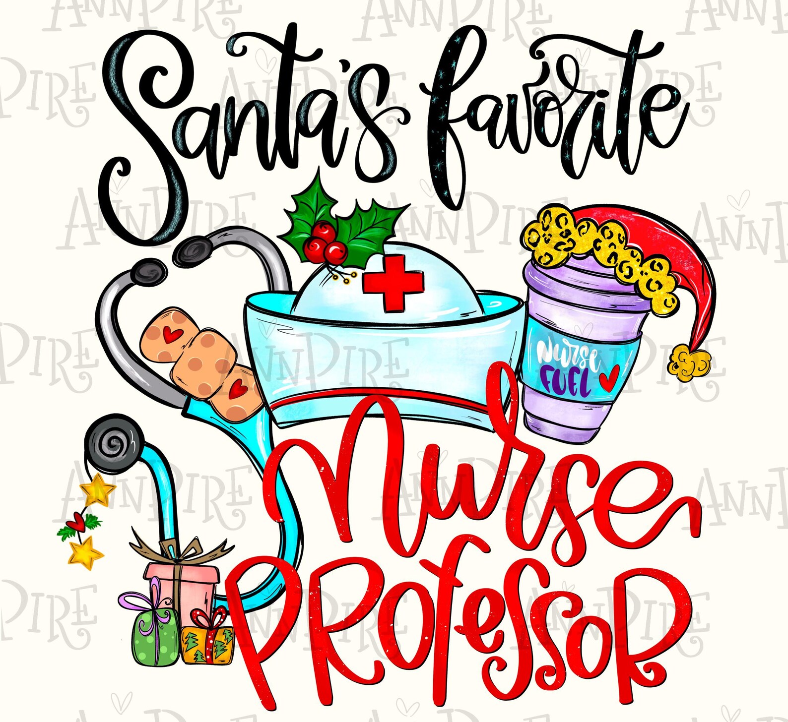 Santa's Favorite NURSE Sublimation Design PNG, Christmas Nurse, Digital ...