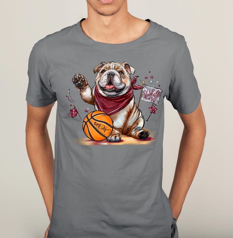 Bulldog Game Day Sublimation Design PNG, Bulldog Mascot, Hand Drawn ...
