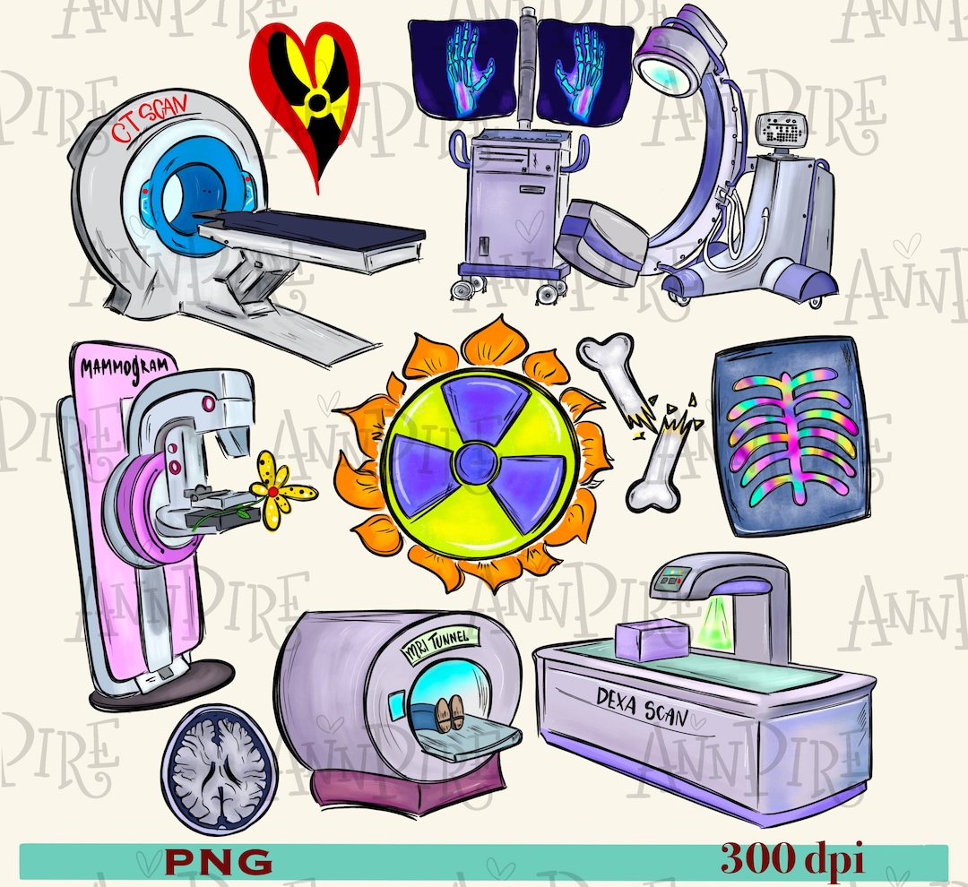 Radiology Sublimation Design PNG, Hand Drawn X-ray Art (digital ...