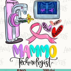 Mammography Tech Sublimation Design PNG, Mammogram, Mammo Png ...