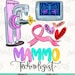 Mammography Tech Sublimation Design PNG, Mammogram, Mammo Png ...