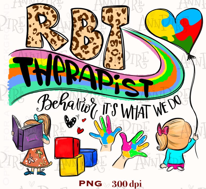 ABA Therapist Sublimation Design PNG, RBT, Applied Behavior Analysis ...