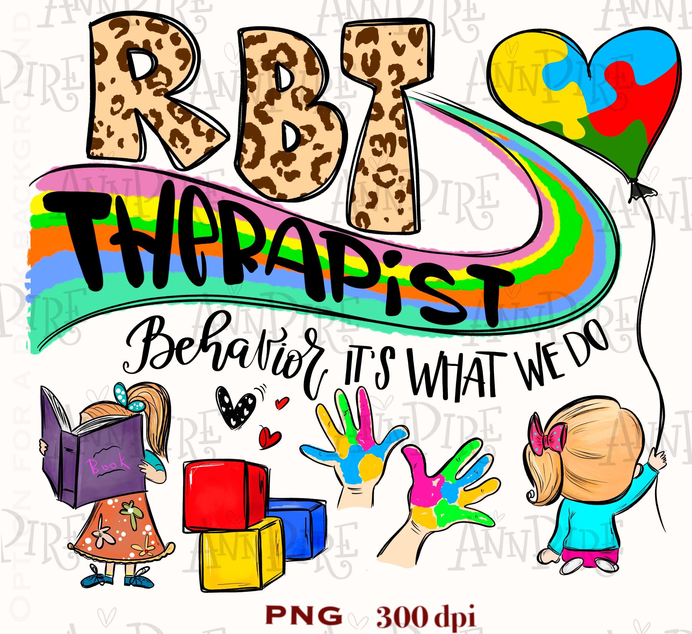 ABA Therapist Sublimation Design PNG, RBT, Applied Behavior Analysis ...