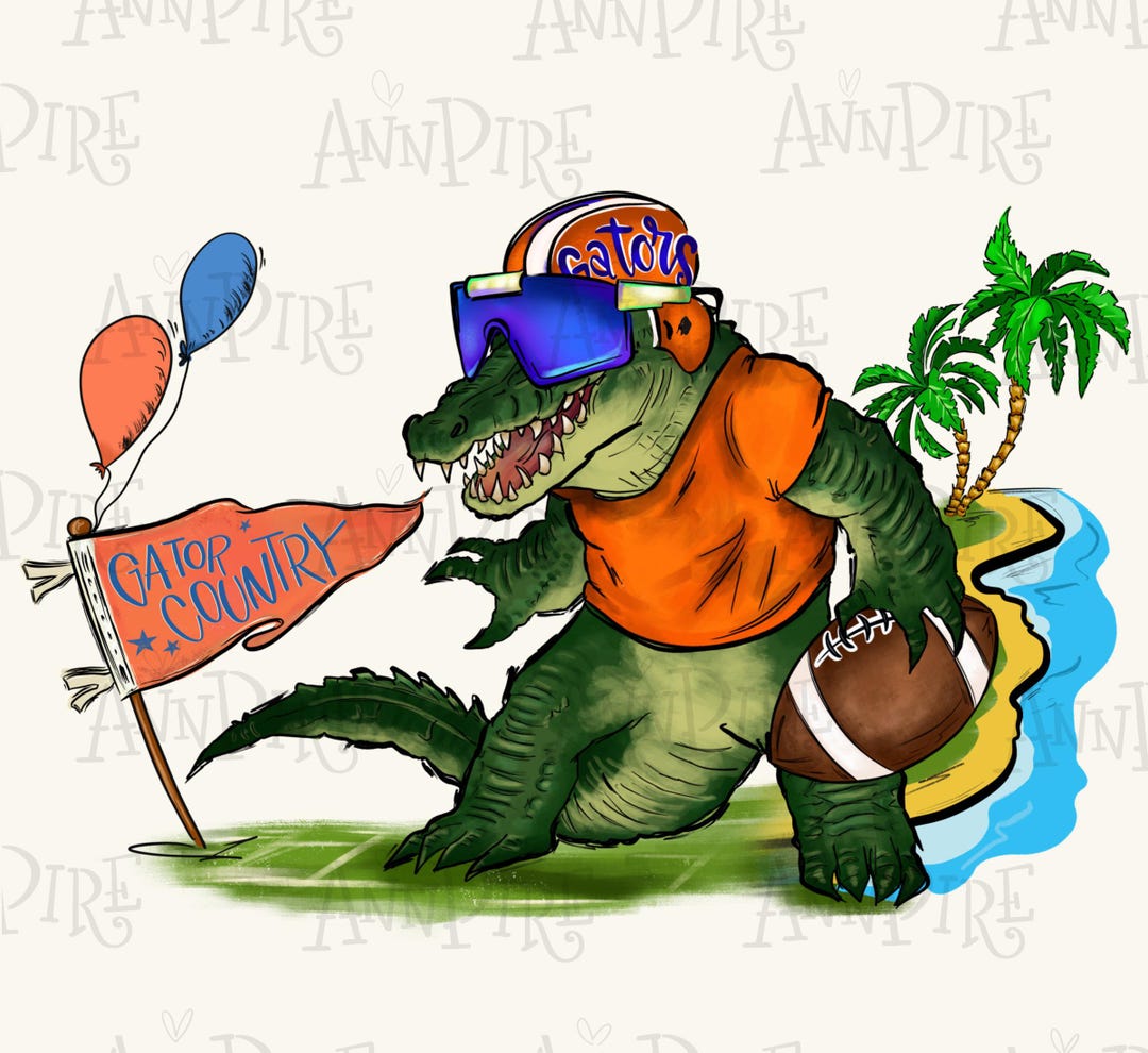 Gator Game Day Sublimation Design PNG, Gator Football, Mascot Name ...