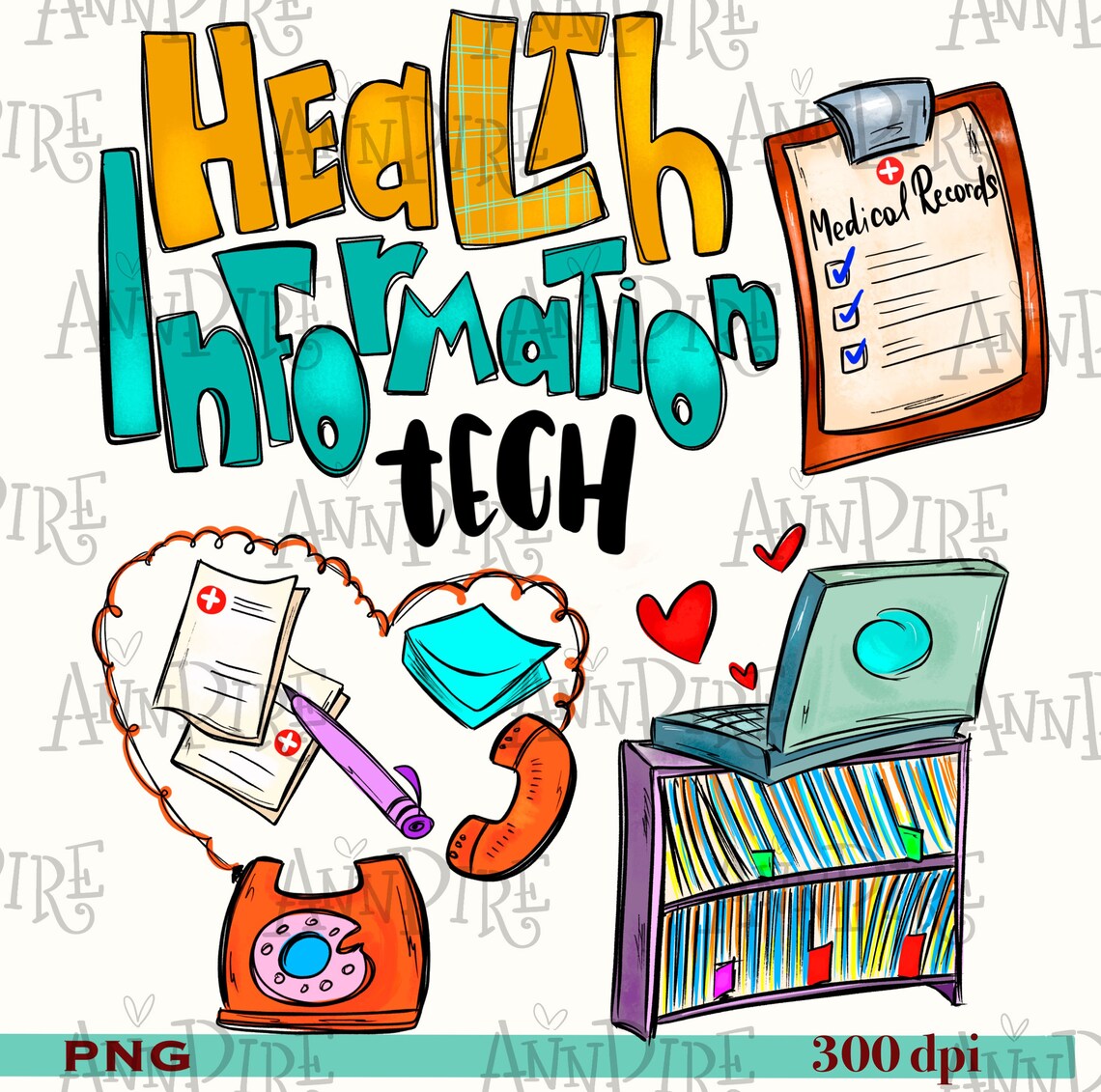 Health Information Management Sublimation Design PNG, Medical Records ...