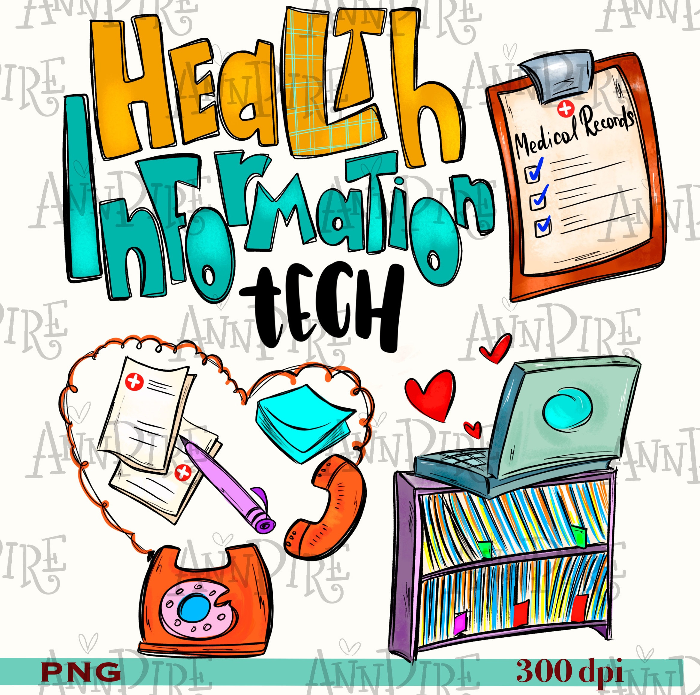 Health Information Management Sublimation Design PNG, Medical Records ...