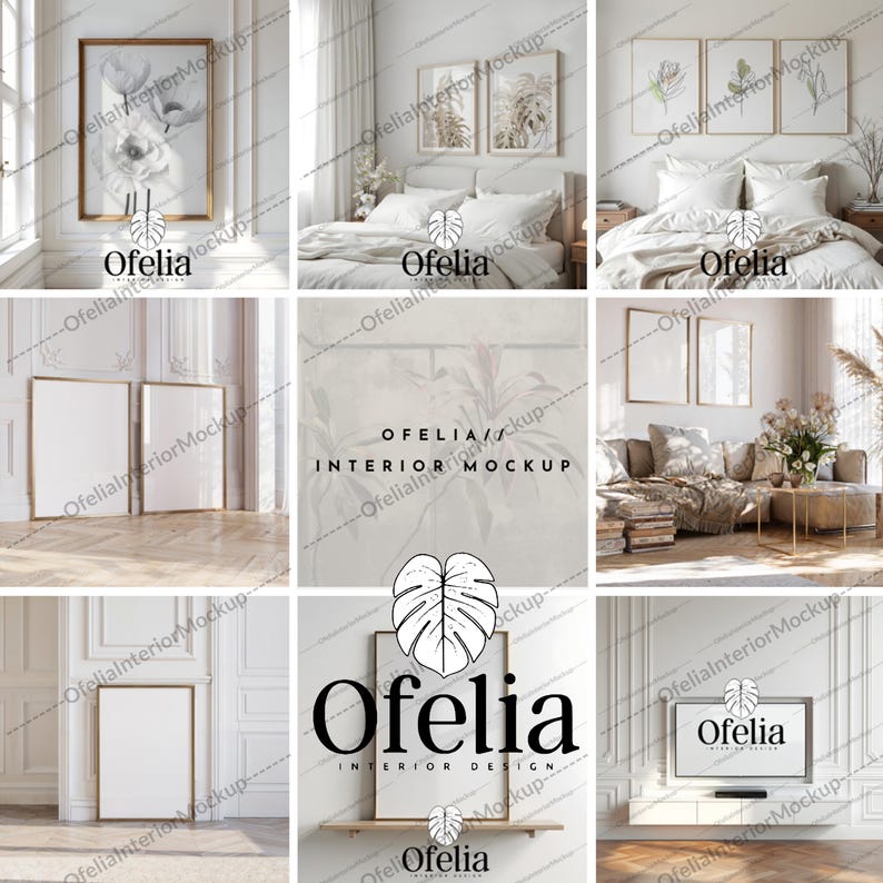 8+ Frames Mockup PSD Bundle Set, Frame Mockup Bundle, 8+ PSD Wall ...