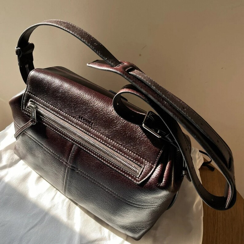 Retro Style Shoulder Bag, Genuine Leather Shoulder Bag, Luxury ...