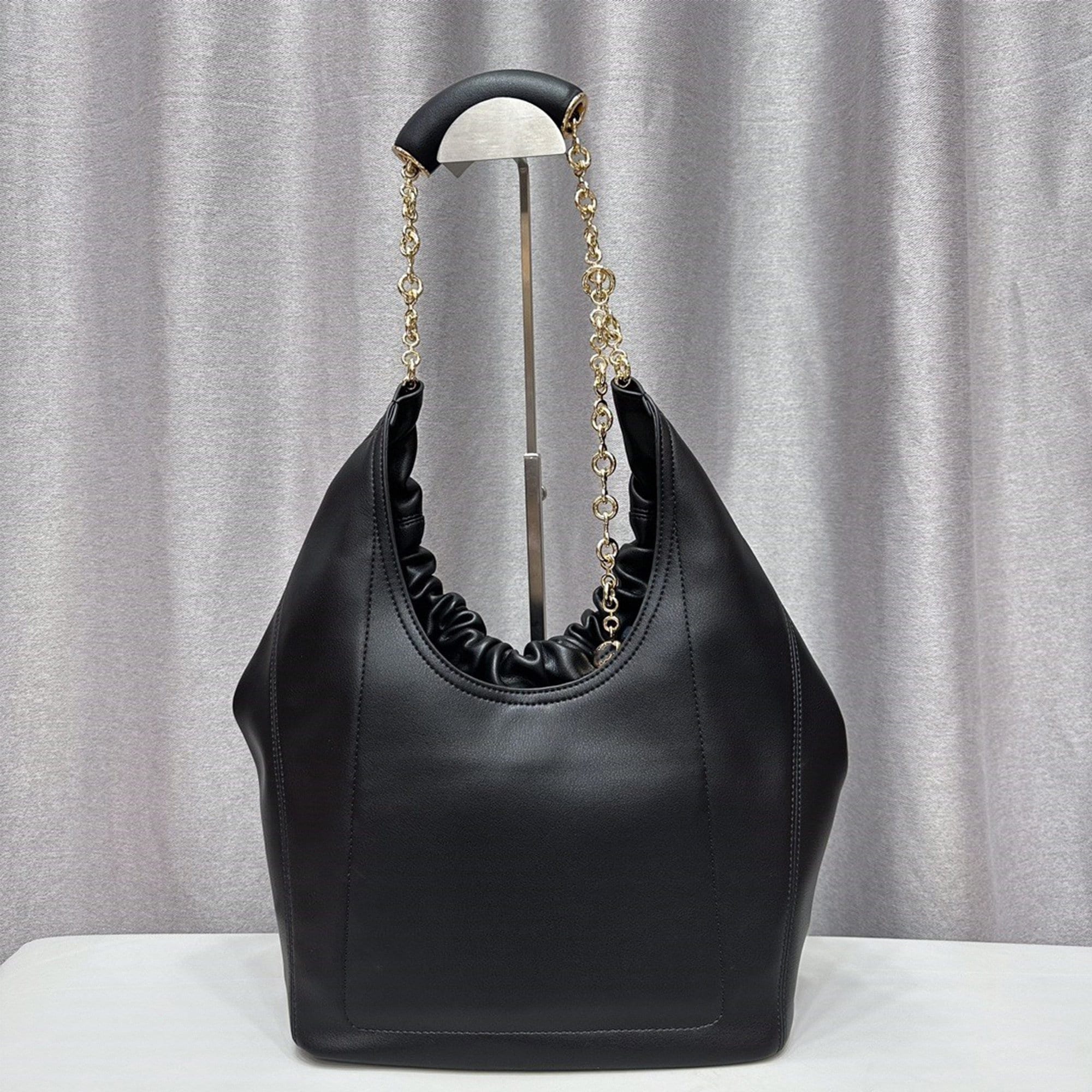 Leather Tote Bag, Elegant Leather Large Hobo Bag, Women's Underarm Bag ...