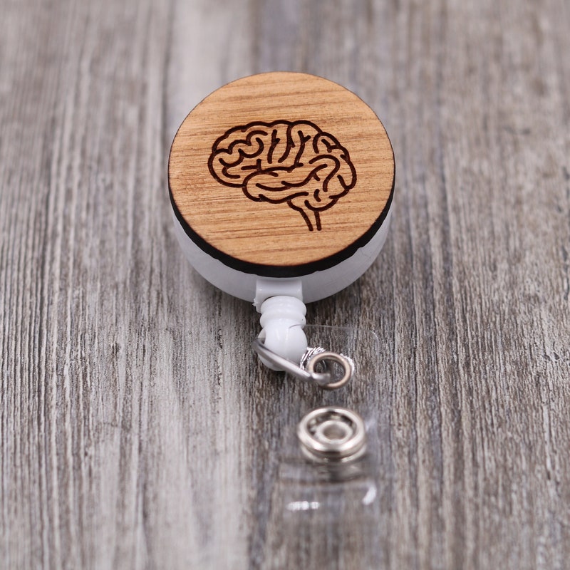 Custom Badge Reel Brain - Etsy