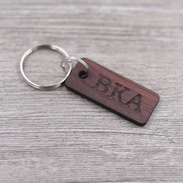 Initial Keychain - Etsy