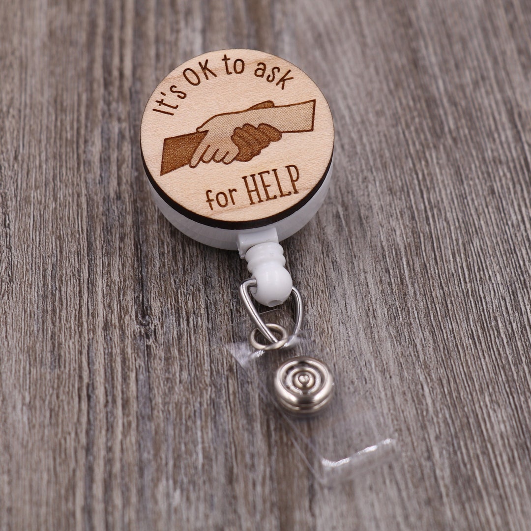 It's Ok to Ask for Help, Mental Health: Custom Engraved Wood ...