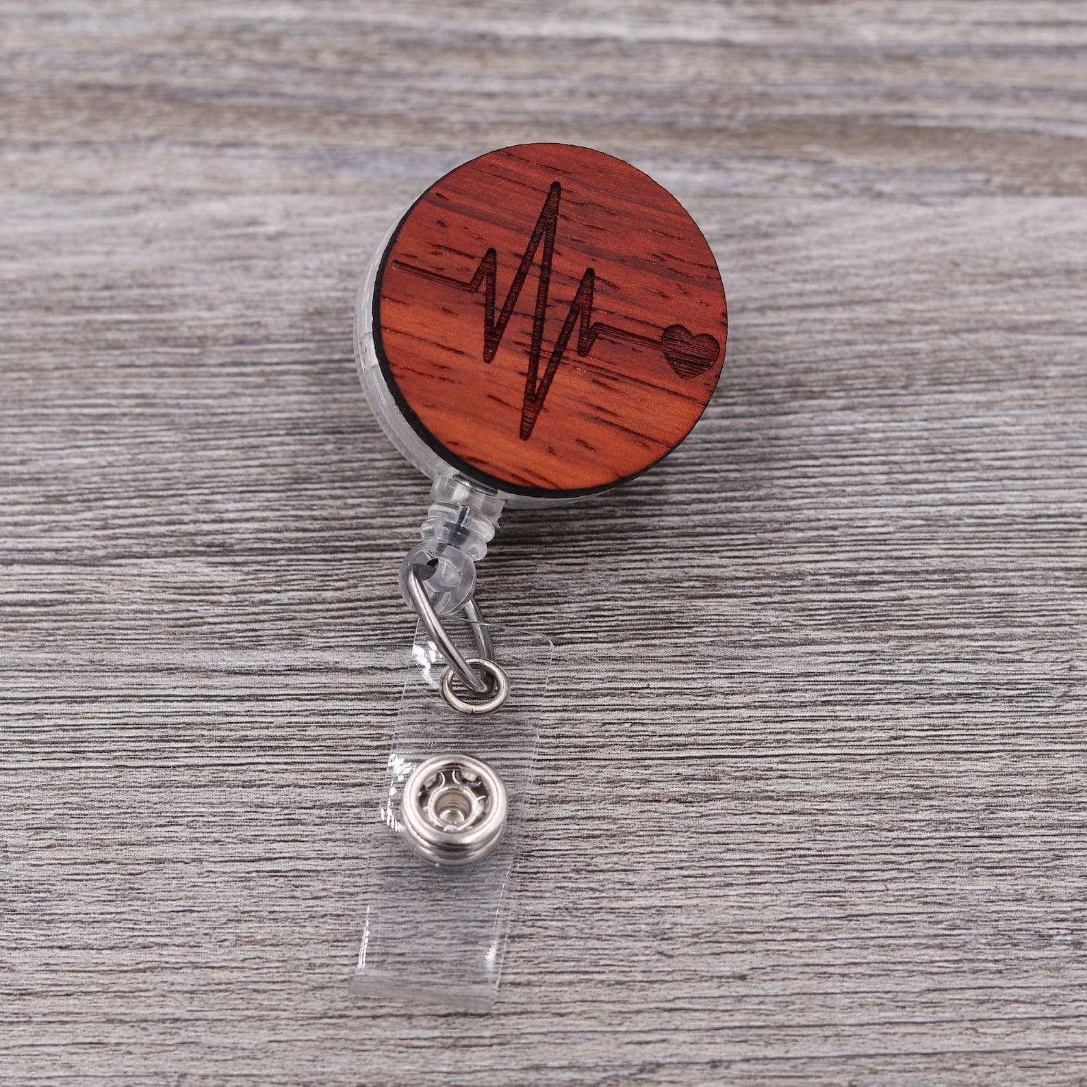EKG Badge Reel Cardiac Nurse Medical Nurse Heart Custom - Etsy