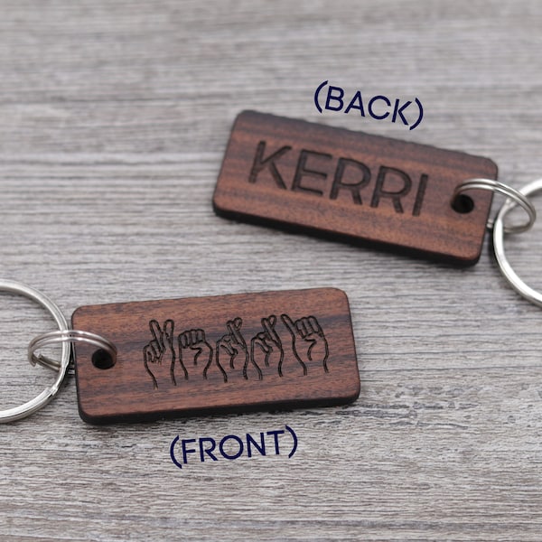 Name Keychain - Etsy