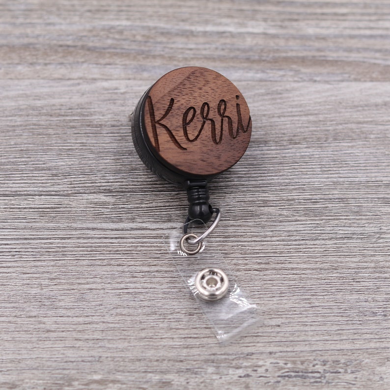 Name Badge Reel Custom ID Badge Retractable Badge Reel Work - Etsy