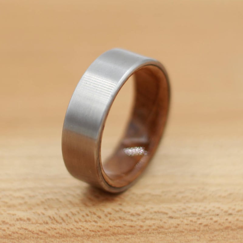 Wood Metal Ring - Etsy